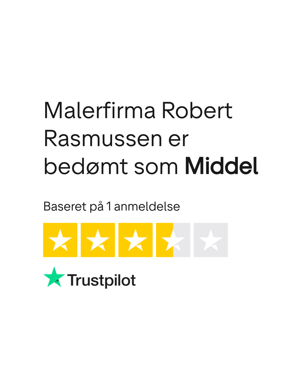 Anmeldelser af Malerfirma Robert Rasmussen | Læs kundernes anmeldelser ...