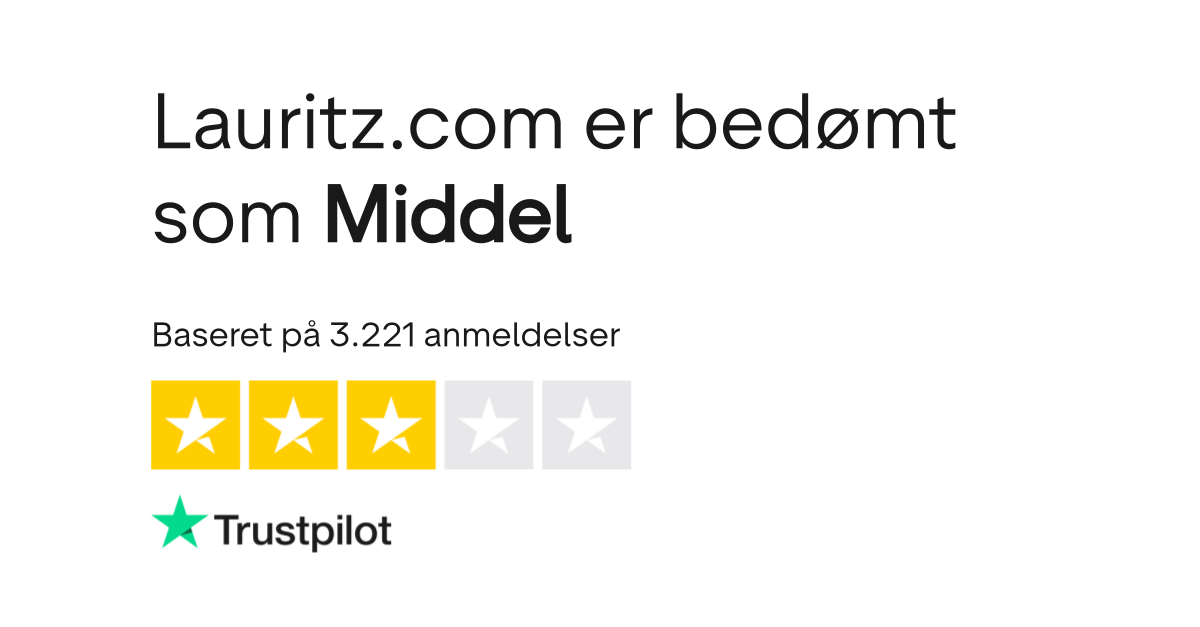Anmeldelser af Lauritz.com | Læs kundernes anmeldelser af www.lauritz.com
