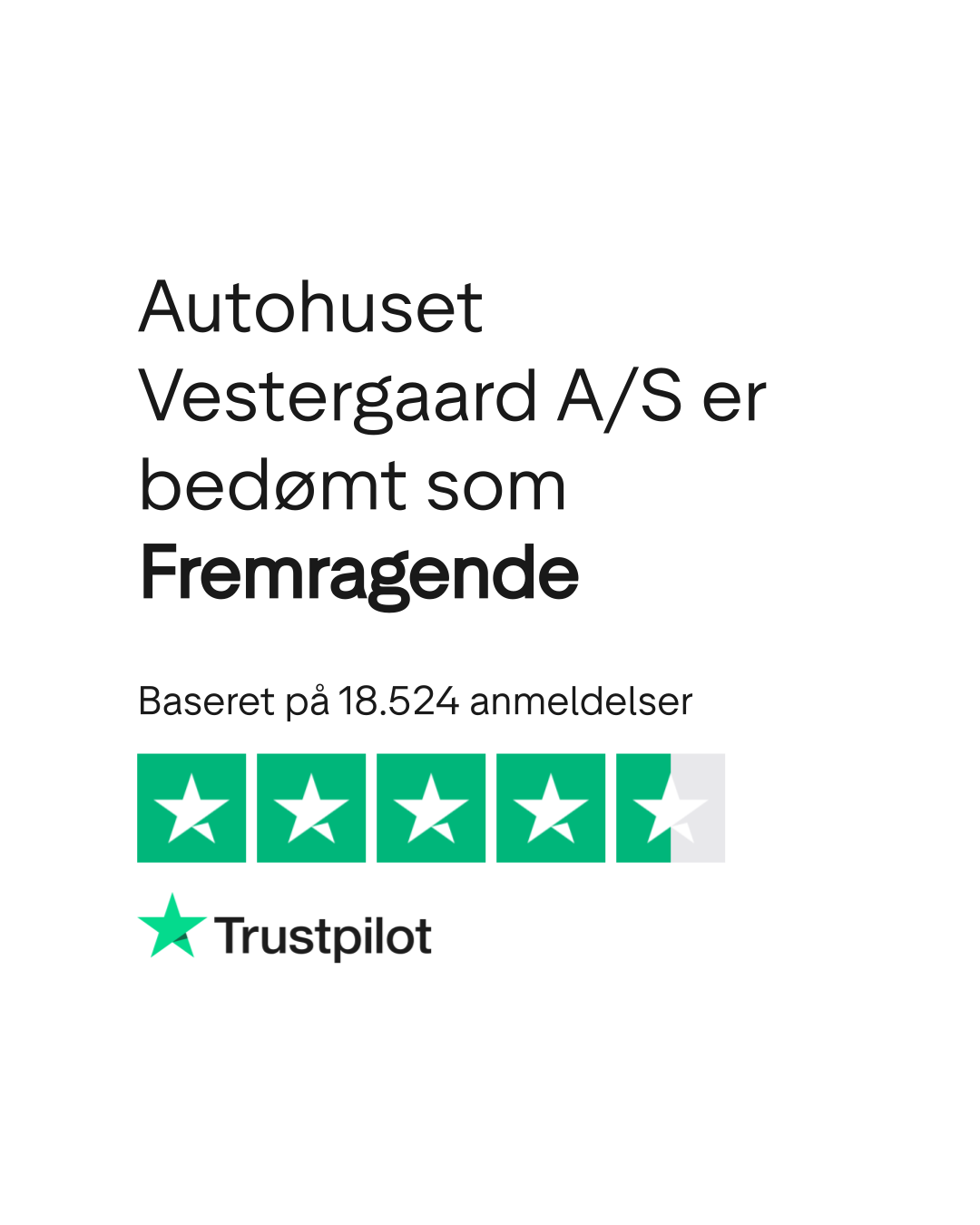 Anmeldelser af Autohuset Vestergaard A/S | Læs kundernes anmeldelser af ...