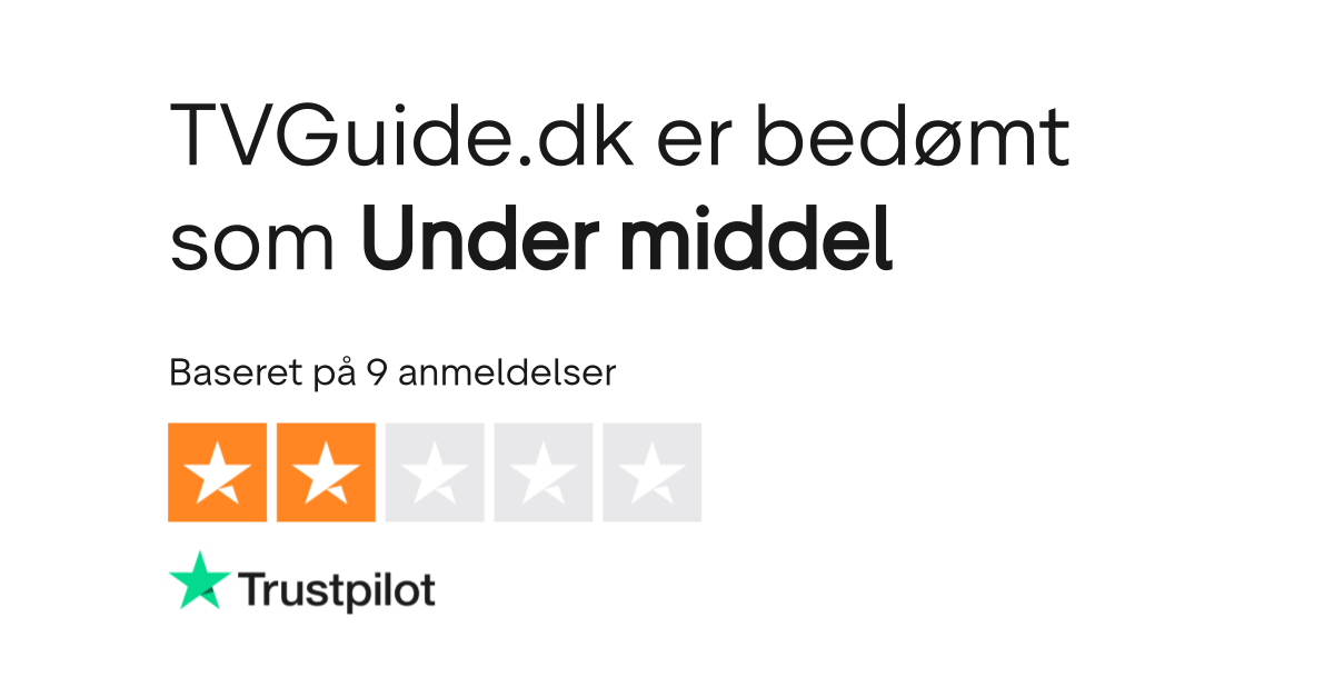 Anmeldelser af TVGuide.dk | Læs kundernes anmeldelser af www.tvguide.dk