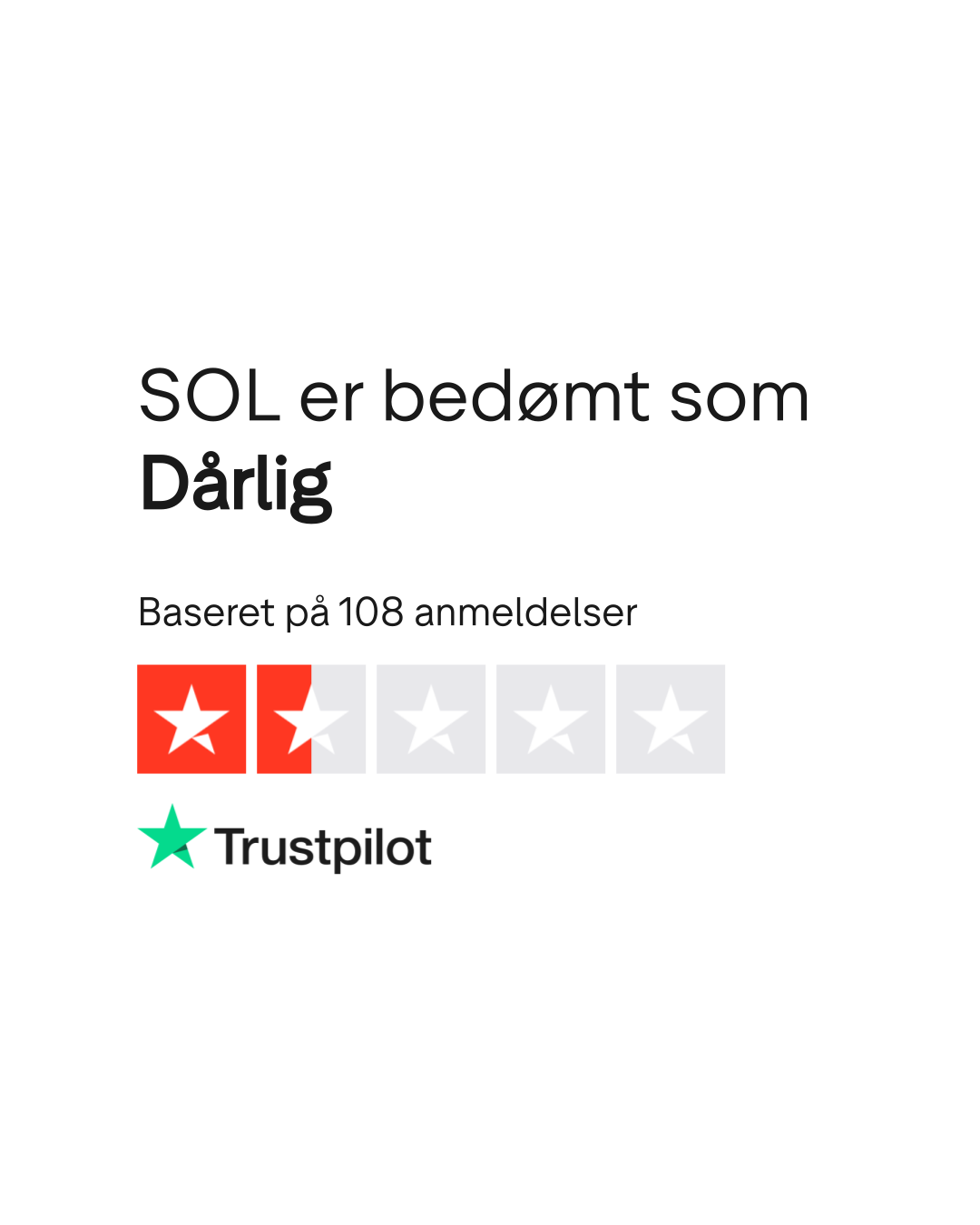 Anmeldelser af SOL | Læs kundernes anmeldelser af www.sol.dk