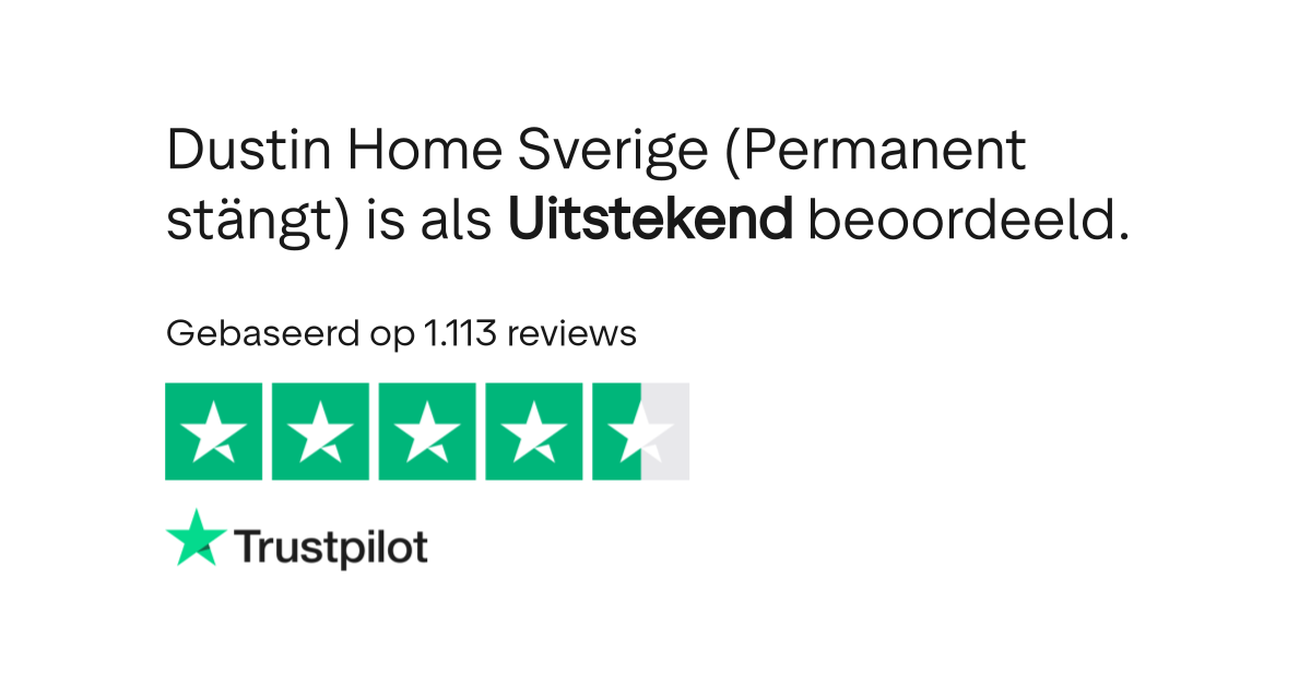 Dustin Home Sverige reviews | Bekijk consumentenreviews over www ...