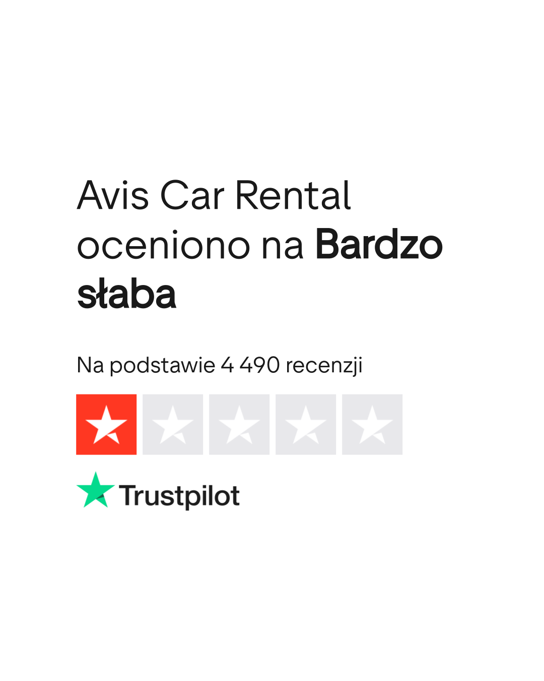Avis Car Rental Recenzje | Czytaj recenzje klientów na temat www.avis.com