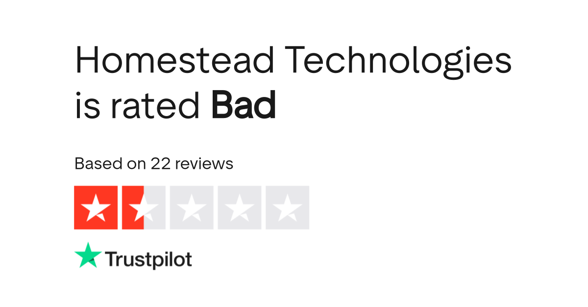Homestead Technologies Reviews | Read Customer Service Reviews of www ...
