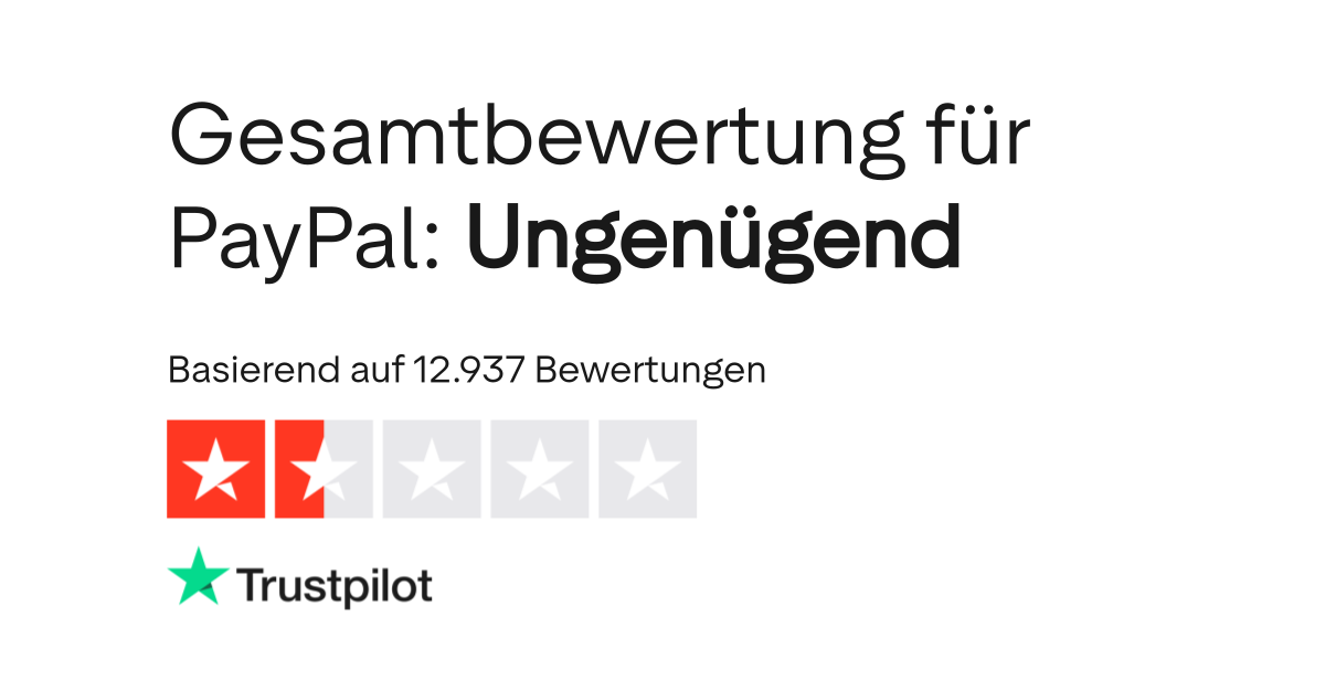 Bewertungen zu PayPal | Lesen Sie Kundenbewertungen zu www.paypal.de
