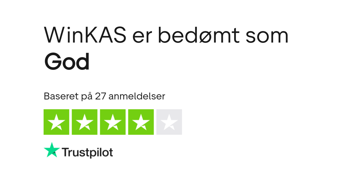 Anmeldelser af WinKAS | Læs kundernes anmeldelser af www.winkas.dk