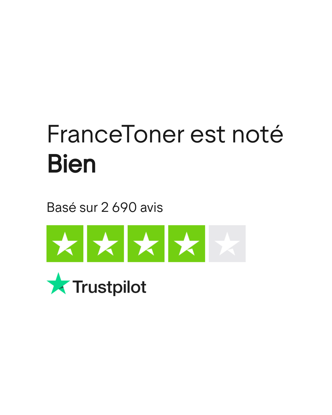 Avis de FranceToner | Lisez les avis marchands de www.francetoner.fr