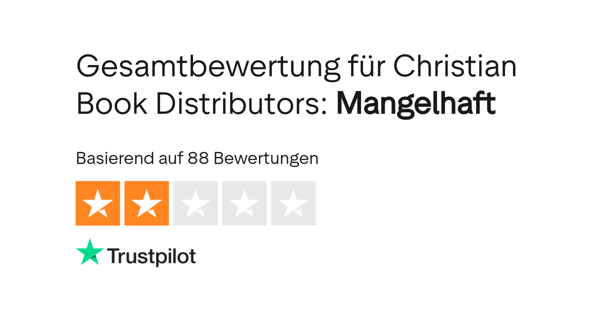 Bewertungen zu Christian Book Distributors | Lesen Sie ...