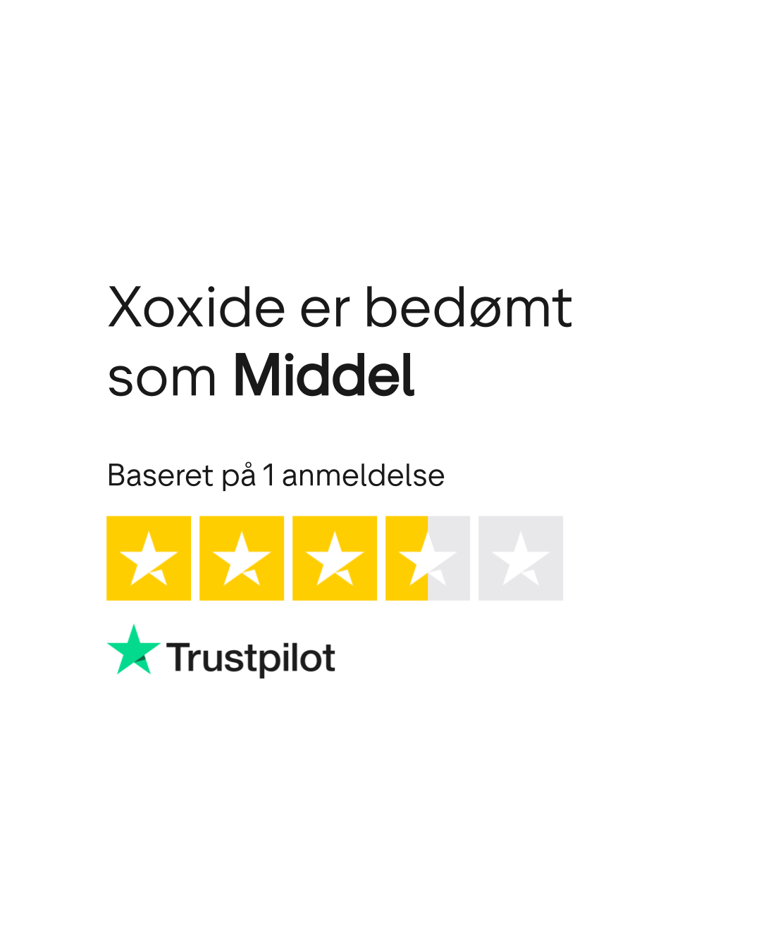 Anmeldelser af Xoxide | Læs kundernes anmeldelser af www.xoxide.com