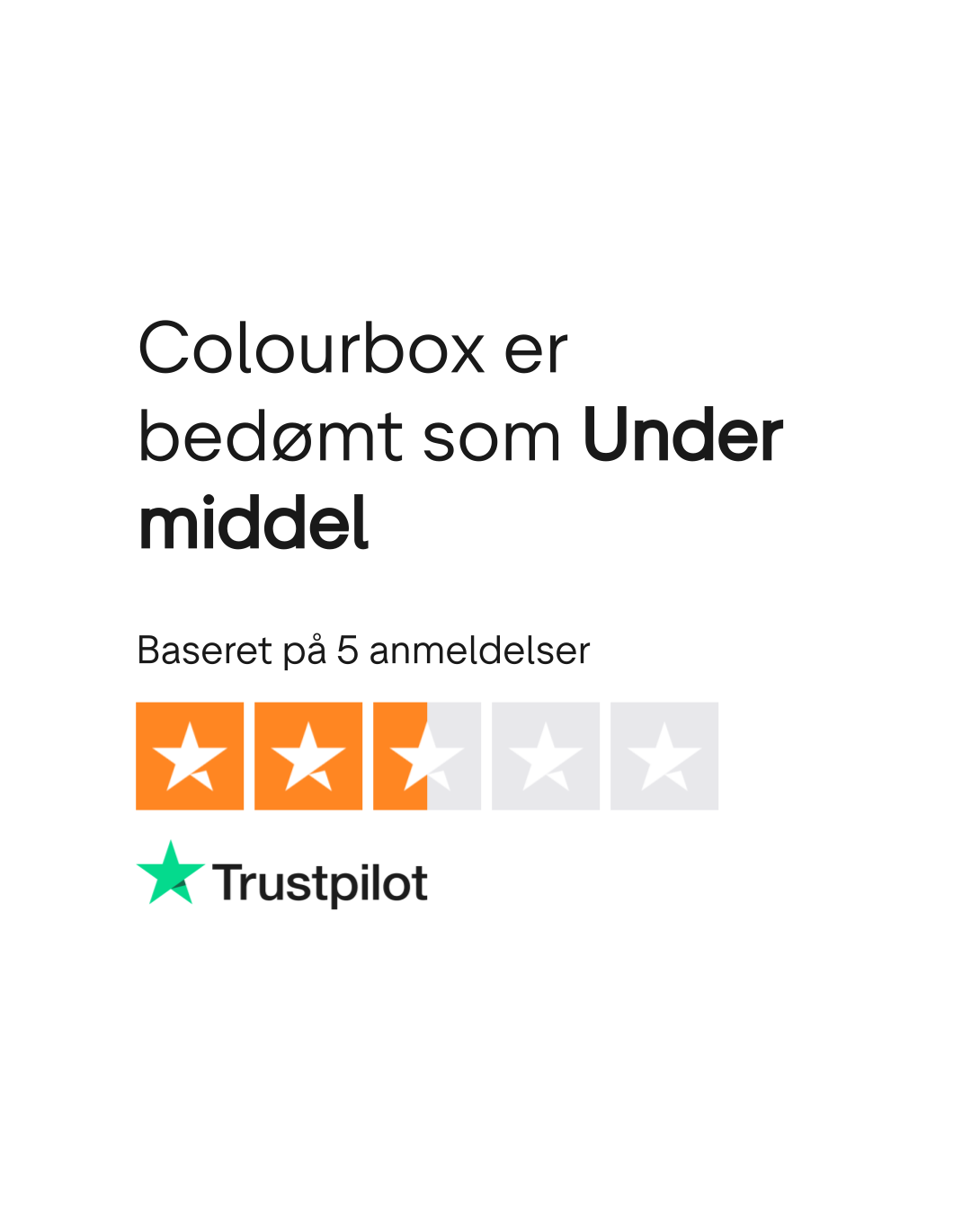 Anmeldelser af Colourbox | Læs kundernes anmeldelser af www.colourbox.com
