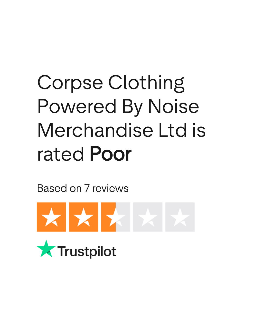 Corpse Clothing Powered By Noise Merchandise Ltd Reviews | Read ...