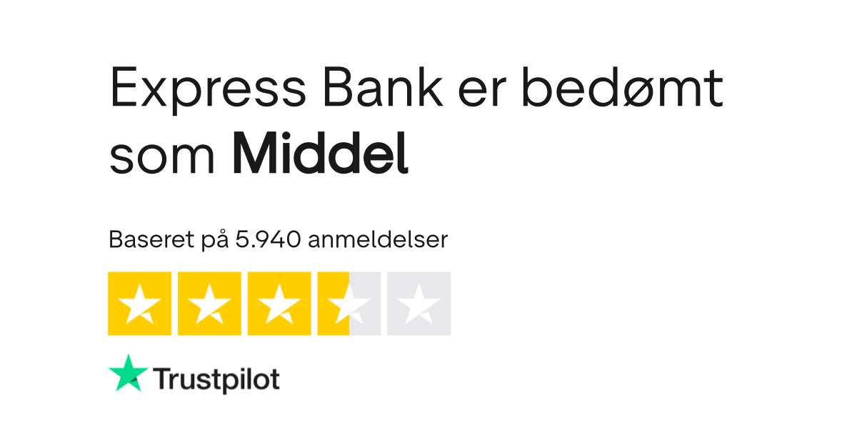Anmeldelser af Express Bank | Læs kundernes anmeldelser af www ...