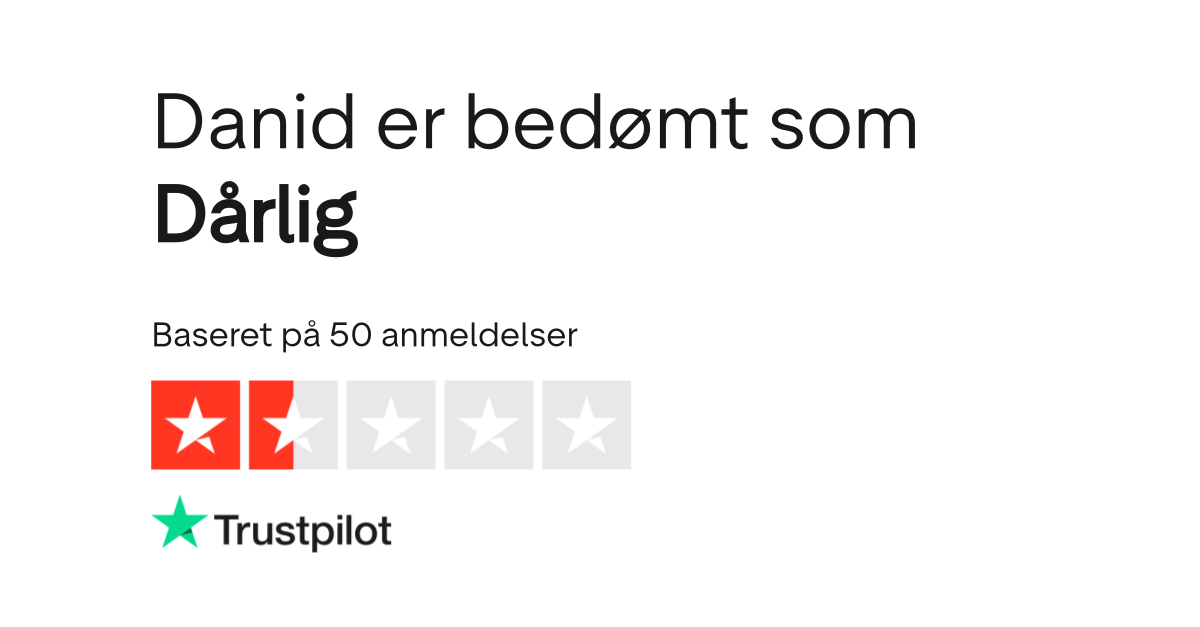 Anmeldelser af Danid | Læs kundernes anmeldelser af www.danid.dk