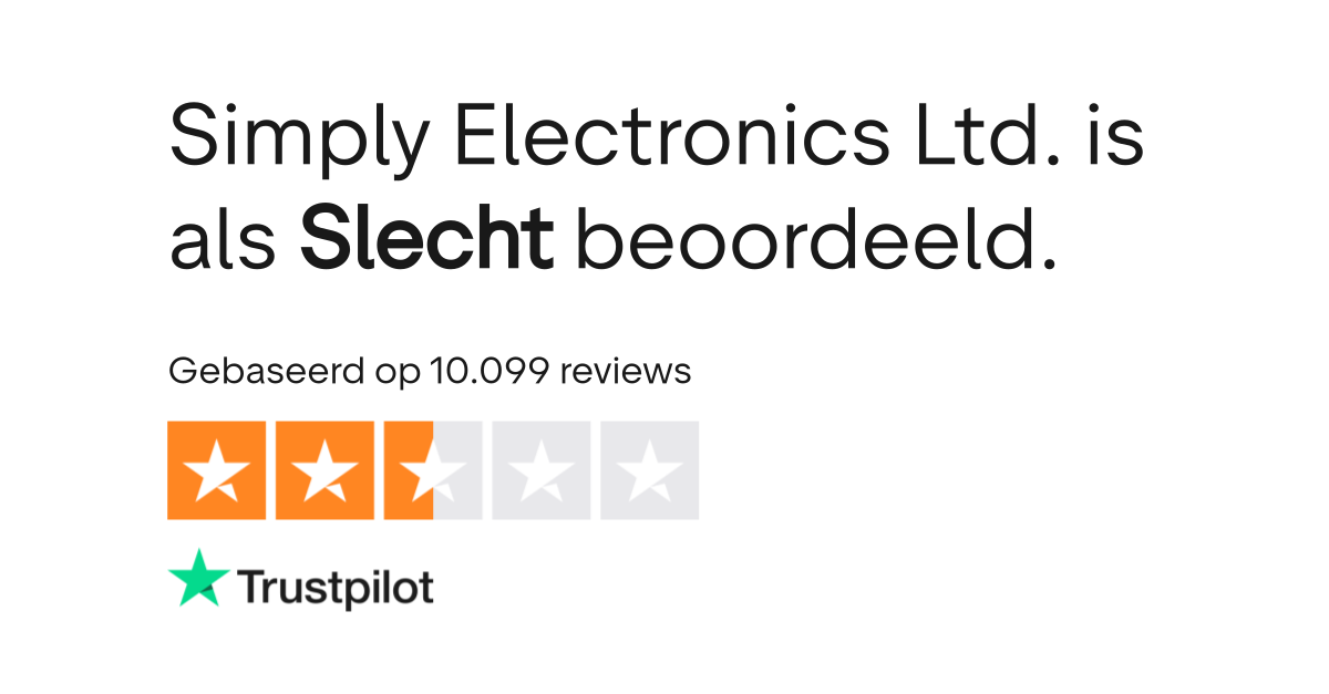 Simply Electronics Ltd. reviews | Bekijk consumentenreviews over www ...