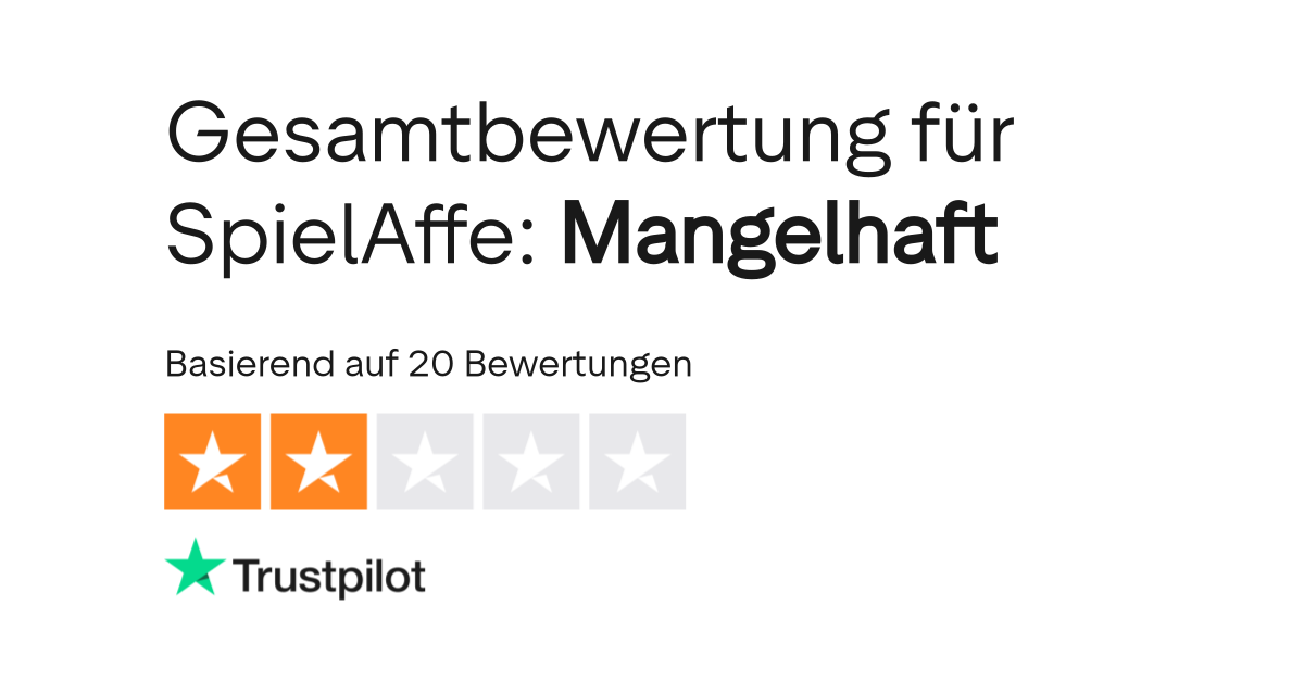 Bewertungen zu SpielAffe | Lesen Sie Kundenbewertungen zu www.spielaffe.de