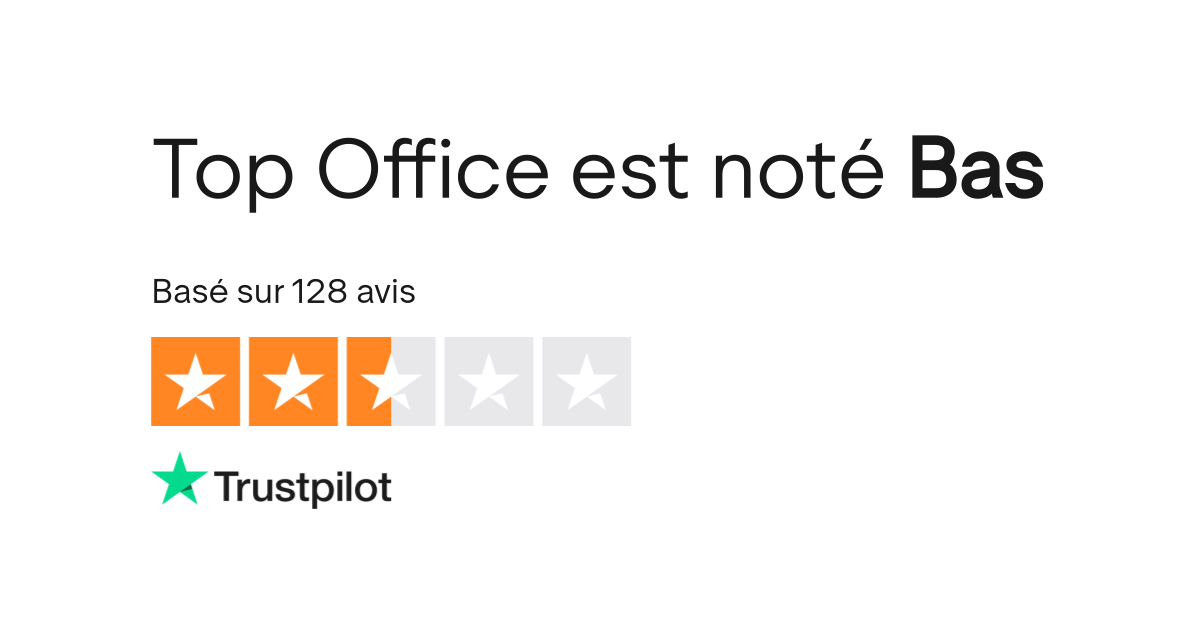 Avis de Top Office | Lisez les avis marchands de www.top-office.com