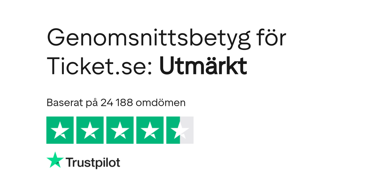 Omdömen om Ticket.se | Läs kundernas omdömen om www.ticket.se