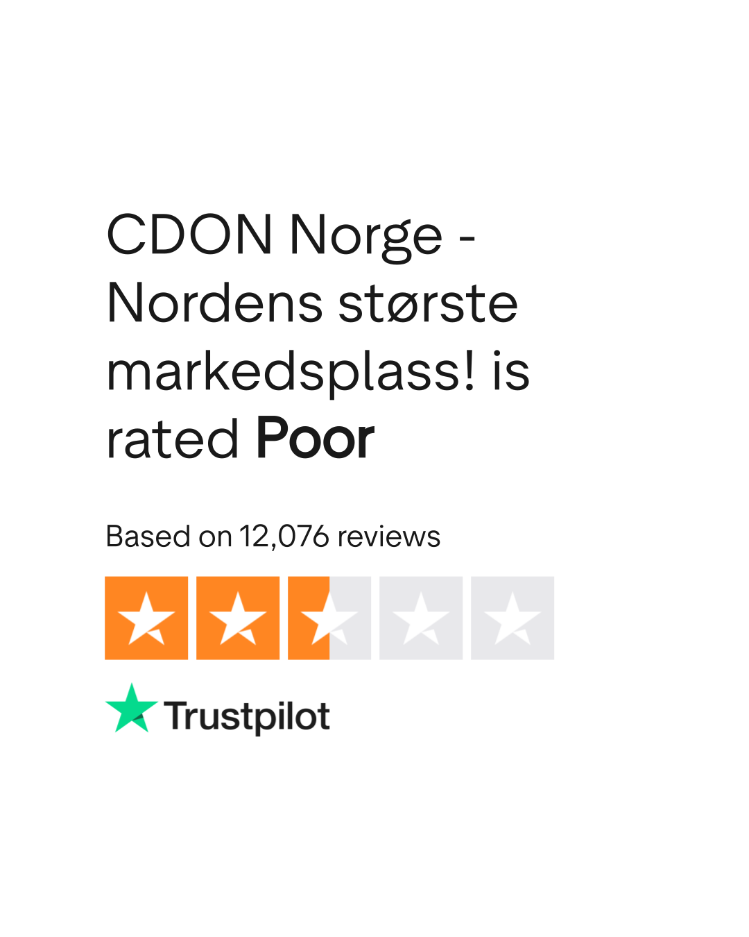 CDON Norge - Nordens største markedsplass! Reviews | Read Customer ...