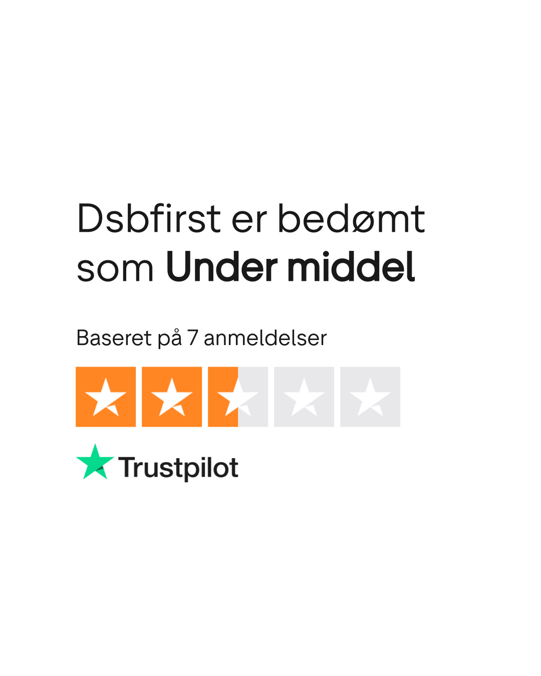 Anmeldelser af Dsbfirst | Læs kundernes anmeldelser af www.dsbfirst.dk