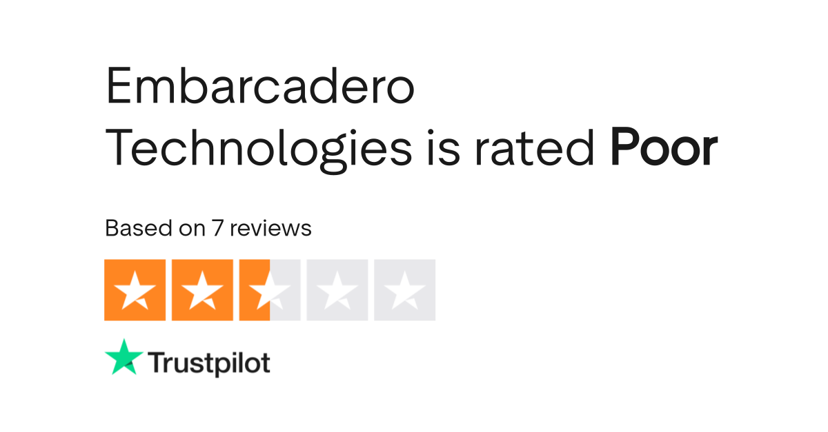 Embarcadero Technologies Reviews | Read Customer Service Reviews of www ...