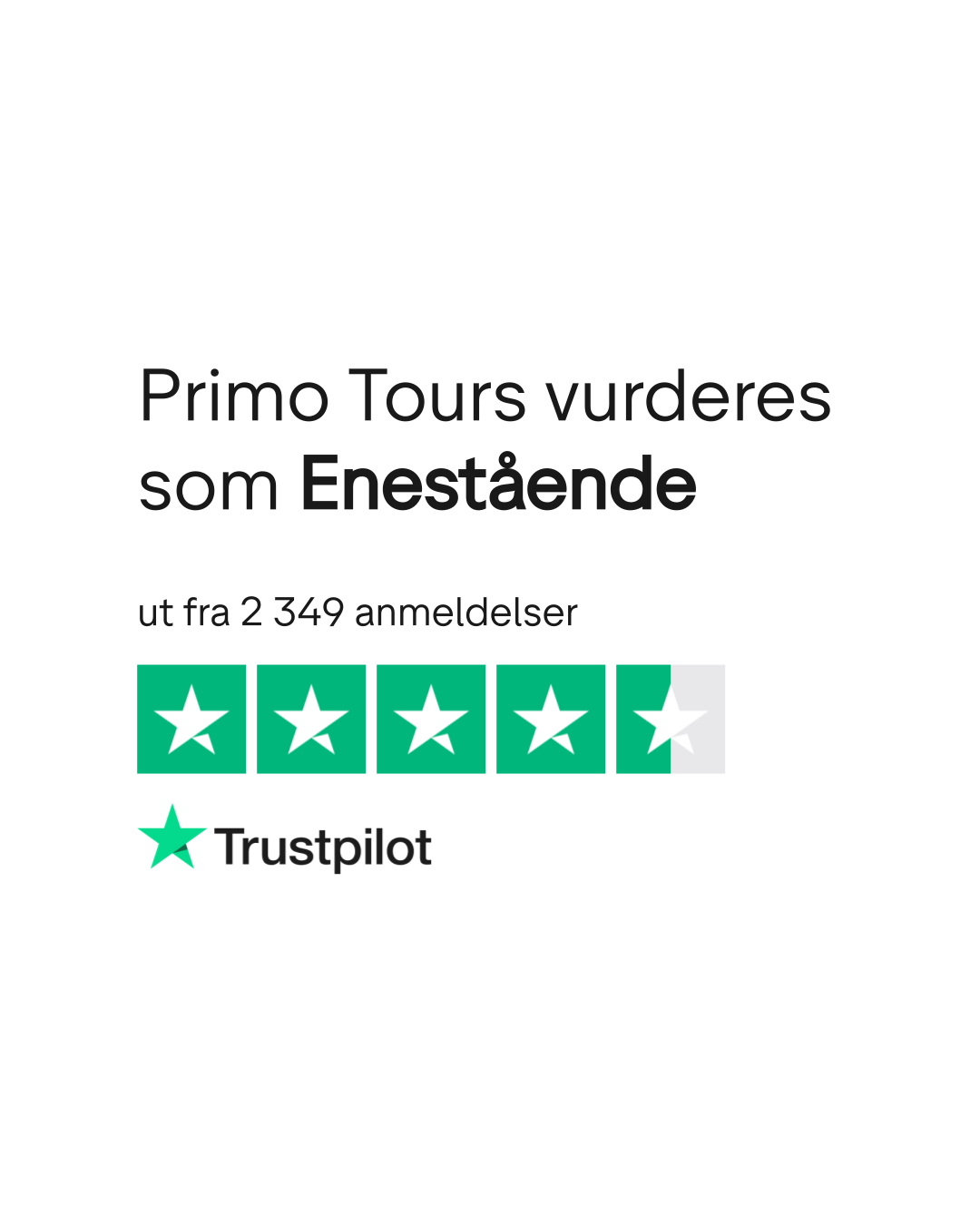 Anmeldelser av Primo Tours | Les kundenes anmeldelser av www.primotours.dk