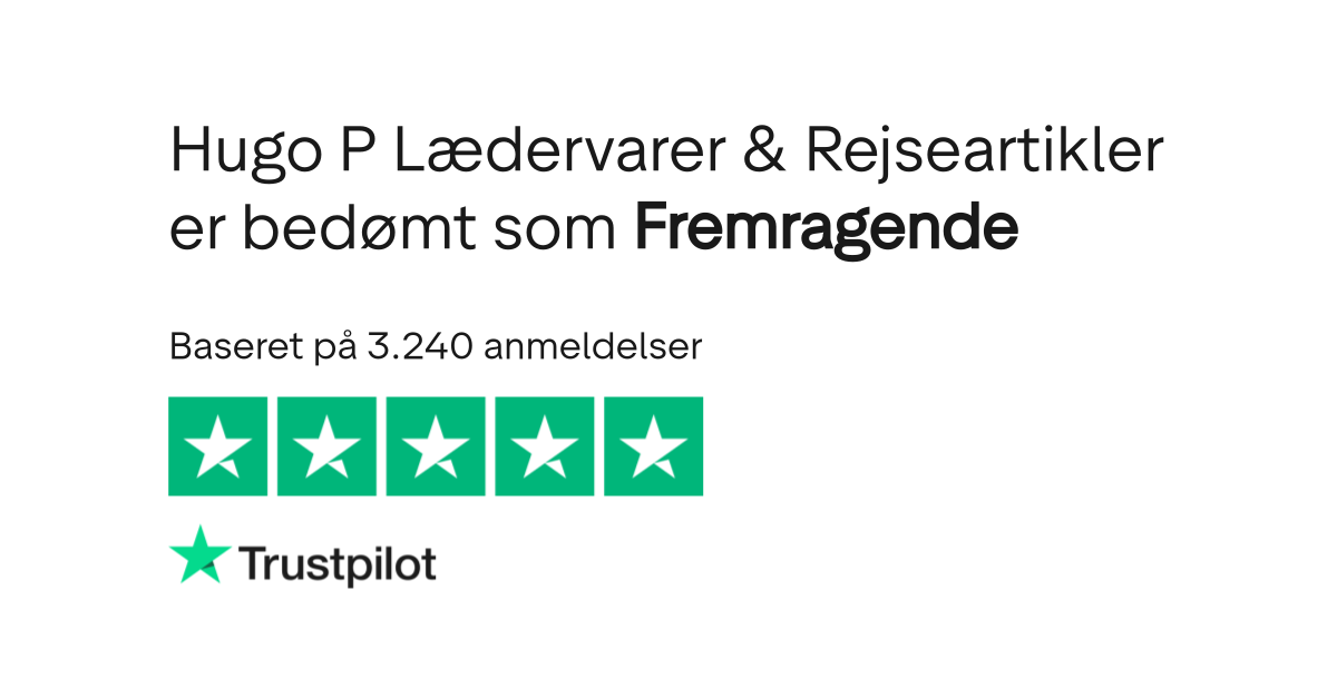 Anmeldelser af Hugo P Lædervarer & Rejseartikler | Læs kundernes ...