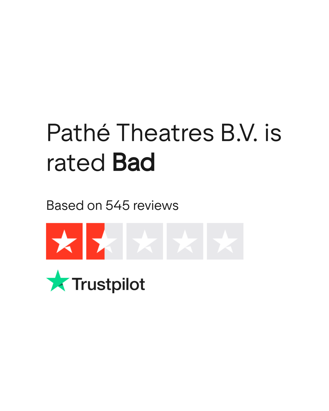 Pathé Theatres B.V. Reviews | Read Customer Service Reviews of www.pathe.nl