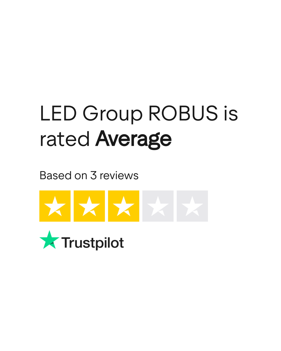 LED Group ROBUS Reviews | Read Customer Service Reviews of www.led.ie