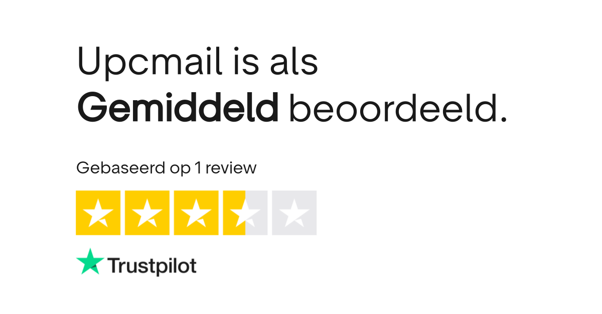 Upcmail reviews | Bekijk consumentenreviews over www.upcmail.nl