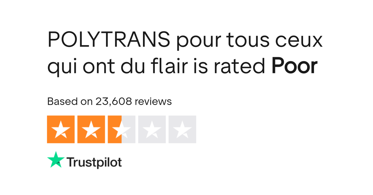 POLYTRANS pour tous ceux qui ont du flair Reviews | Read Customer ...