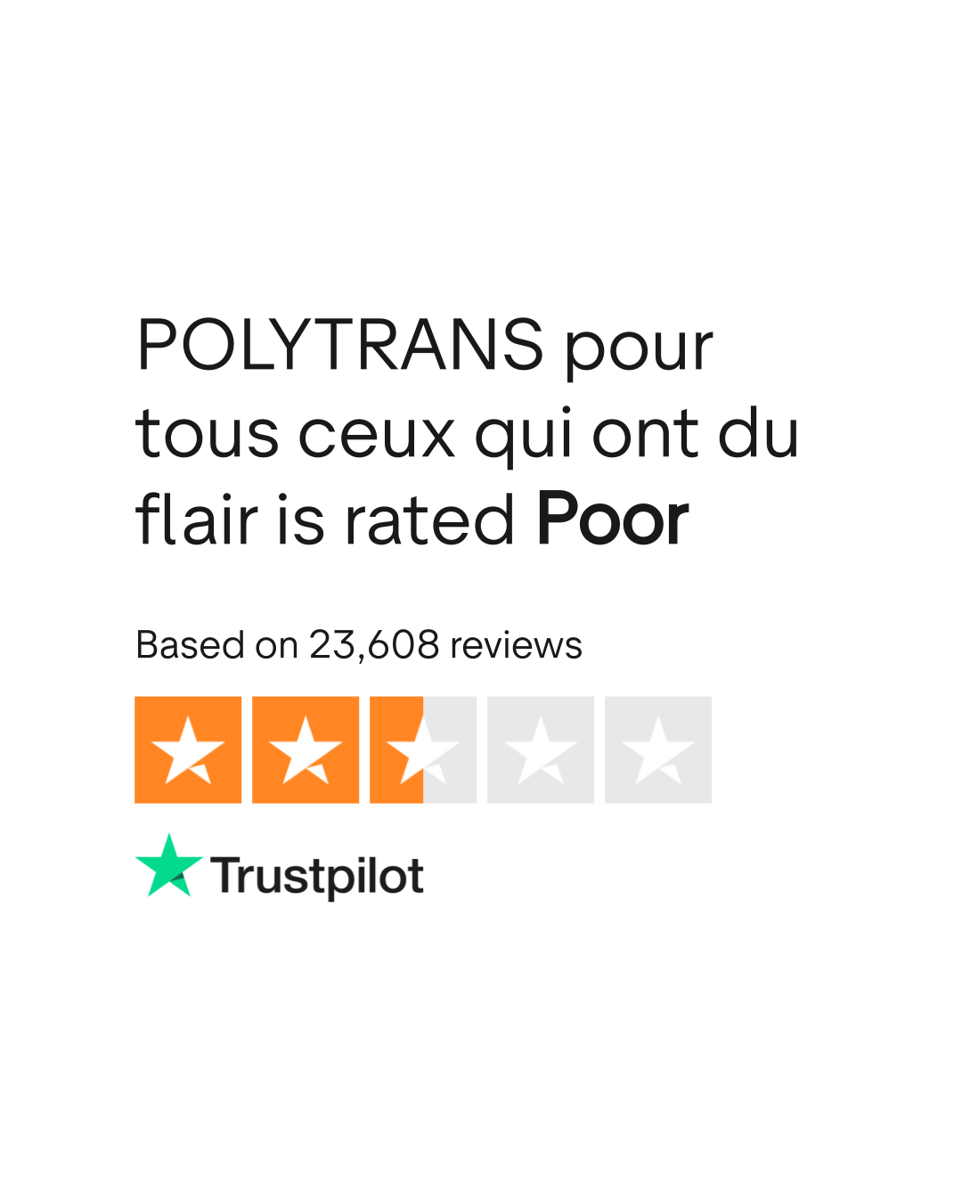 POLYTRANS pour tous ceux qui ont du flair Reviews | Read Customer ...