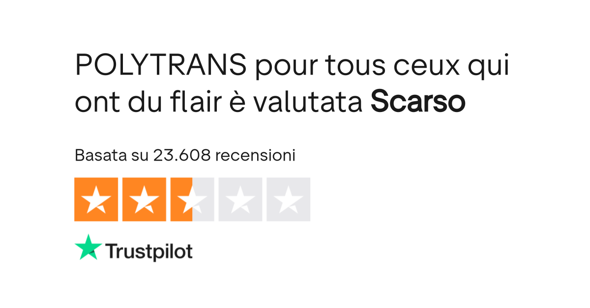 POLYTRANS pour tous ceux qui ont du flair | Leggi le recensioni dei ...