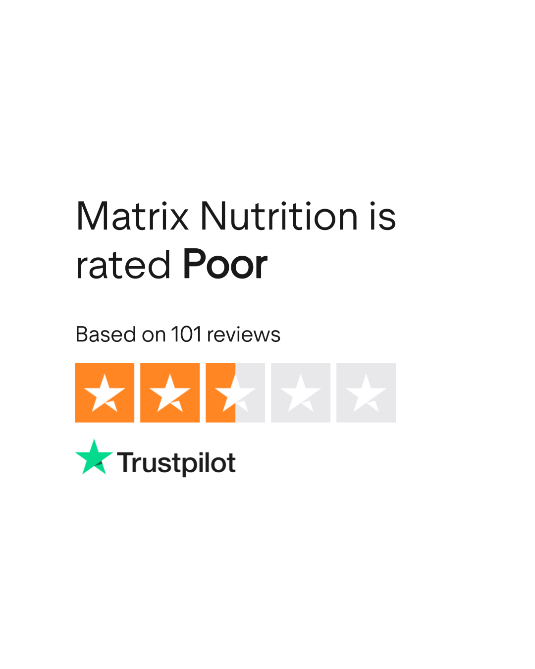 Matrix Nutrition Reviews | Read Customer Service Reviews of www.matrix ...