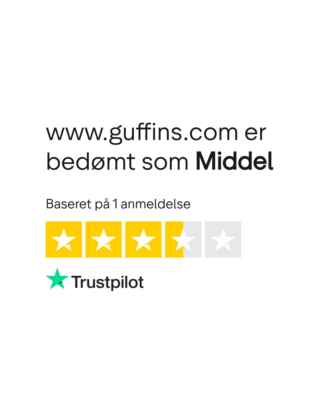 Anmeldelser af www.guffins.com | Læs kundernes anmeldelser af www ...