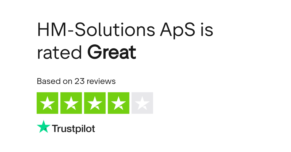 HM-Solutions ApS Reviews | Read Customer Service Reviews of hm-solutions.dk