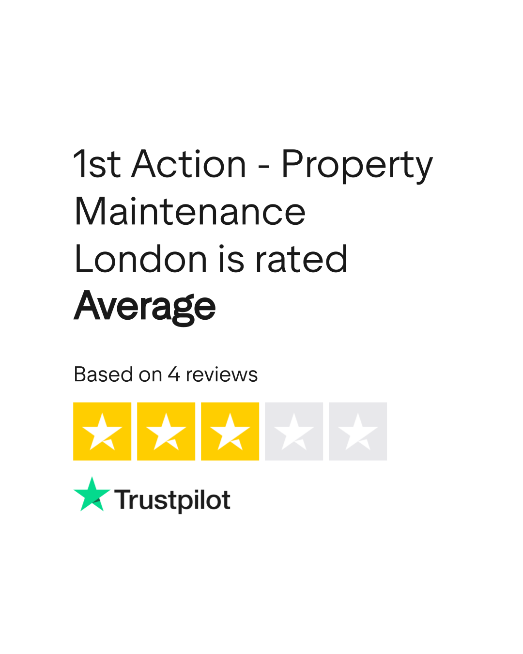 1st Action - Property Maintenance London Reviews | Read Customer ...