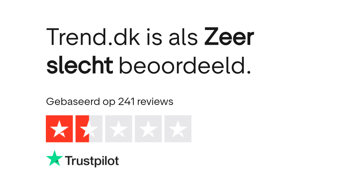 Trend.dk reviews | Bekijk consumentenreviews over trend.dk