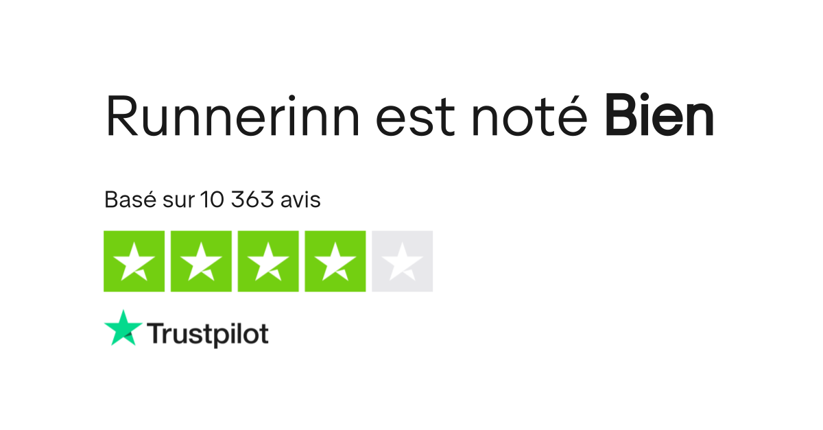 Avis de Runnerinn | Lisez les avis marchands de runnerinn.com