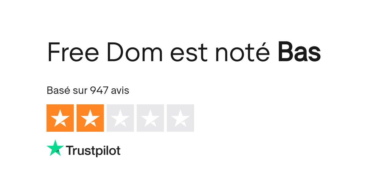 Avis de Free Dom | Lisez les avis marchands de free-dom.fr