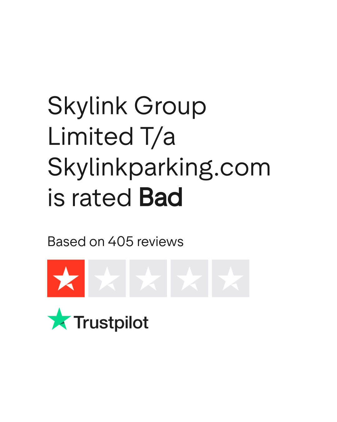 Skylink Group Limited T/a Skylinkparking.com Reviews | Read Customer ...