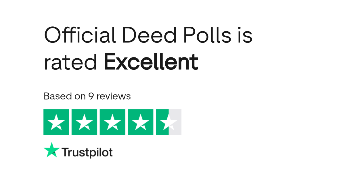 Official Deed Polls Reviews | Read Customer Service Reviews of www ...
