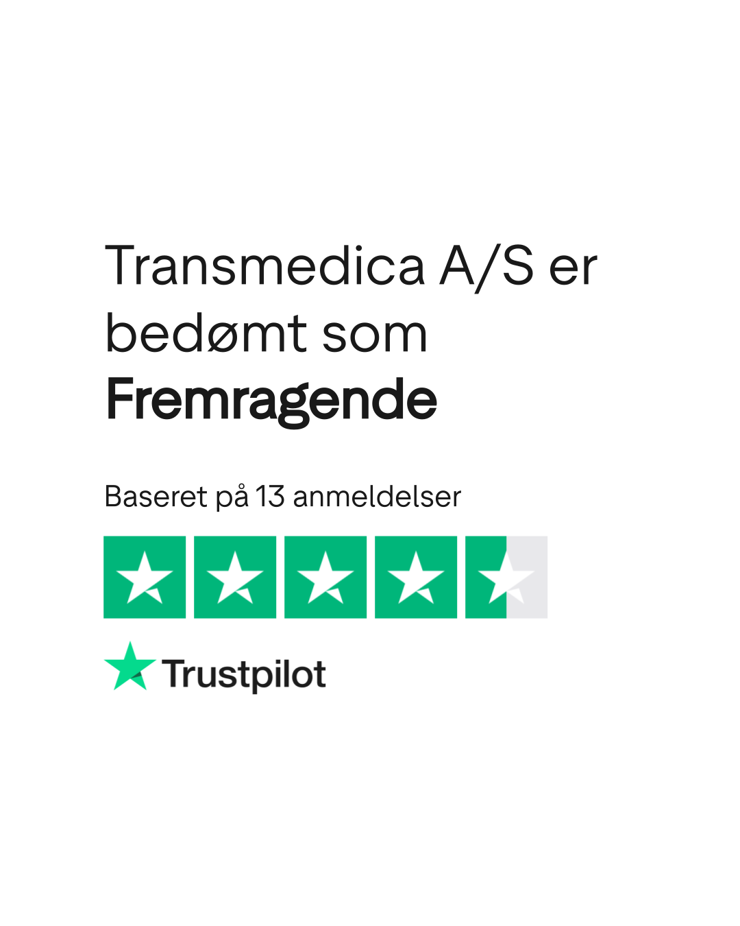 Anmeldelser af Transmedica A/S | Læs kundernes anmeldelser af www ...