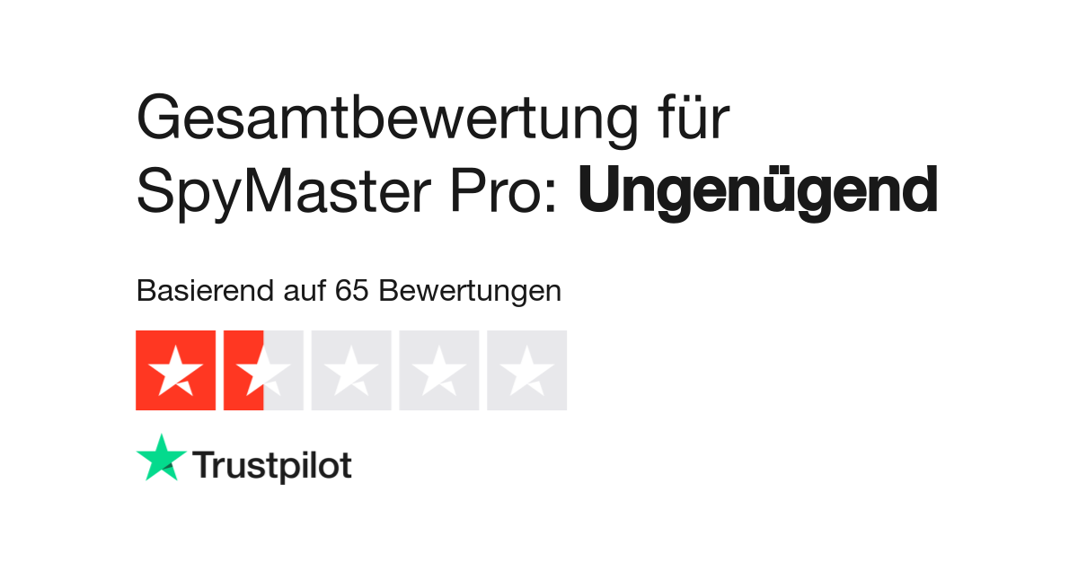Bewertungen zu SpyMaster Pro Lesen Sie Kundenbewertungen zu www.spymasterpro