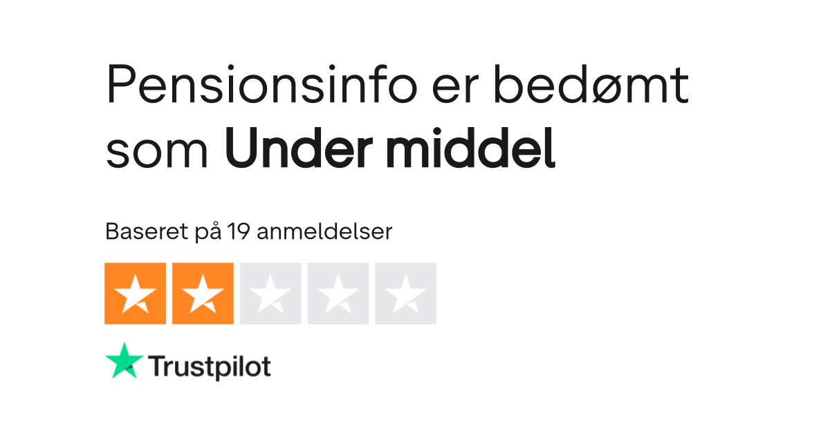 Anmeldelser af Pensionsinfo | Læs kundernes anmeldelser af www ...