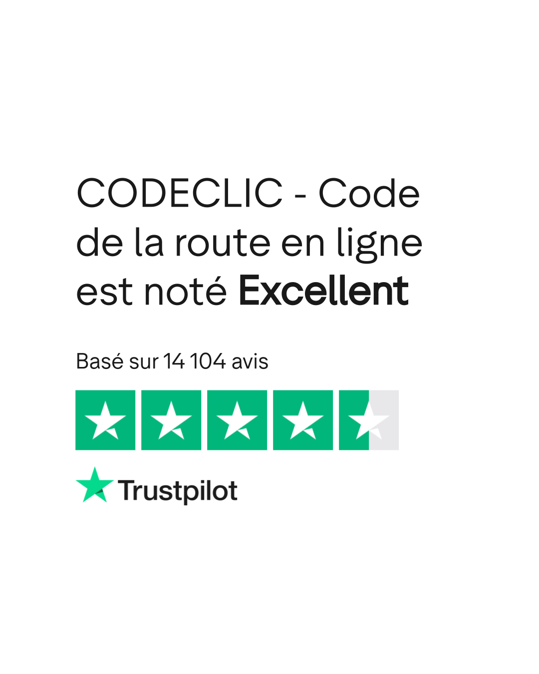 Avis de CODECLIC - Code de la route en ligne | Lisez les avis marchands de www.codeclic.com