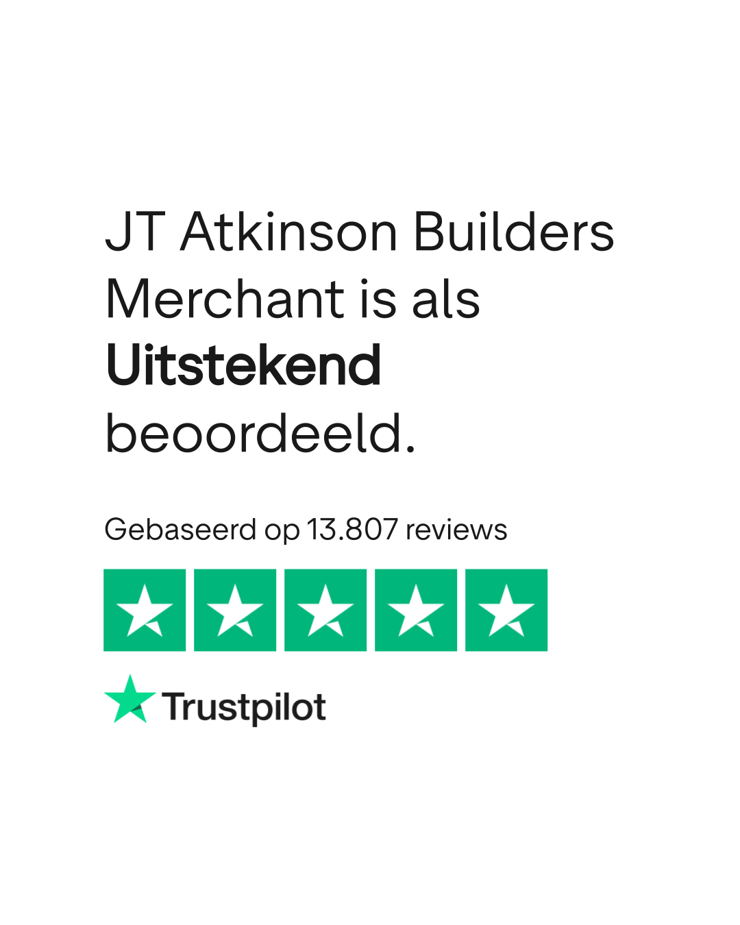 JT Atkinson Builders Merchant reviews | Bekijk consumentenreviews over ...