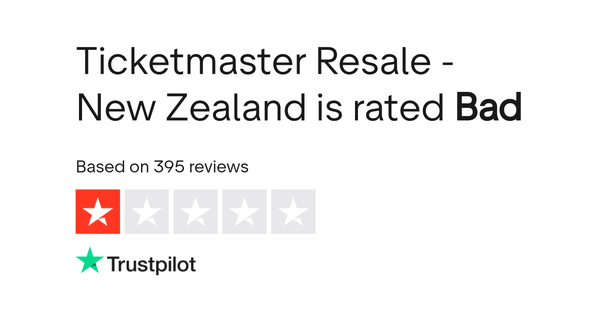 Ticketmaster Resale - New Zealand Reviews | Read Customer Service ...