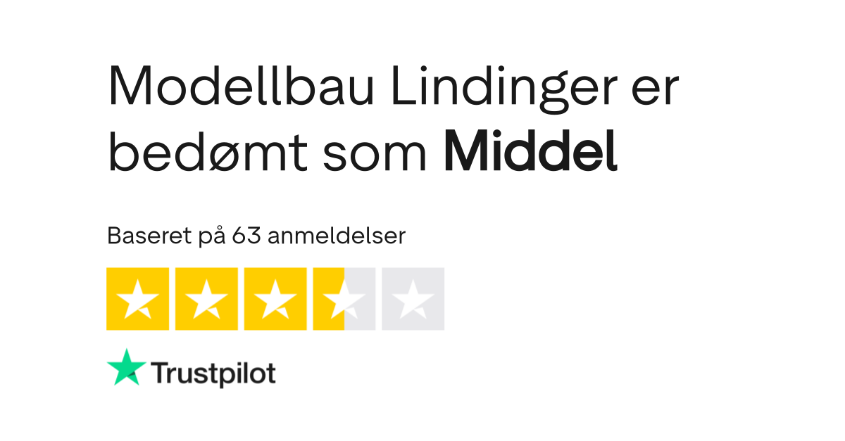 Anmeldelser af Modellbau Lindinger | Læs kundernes anmeldelser af www ...