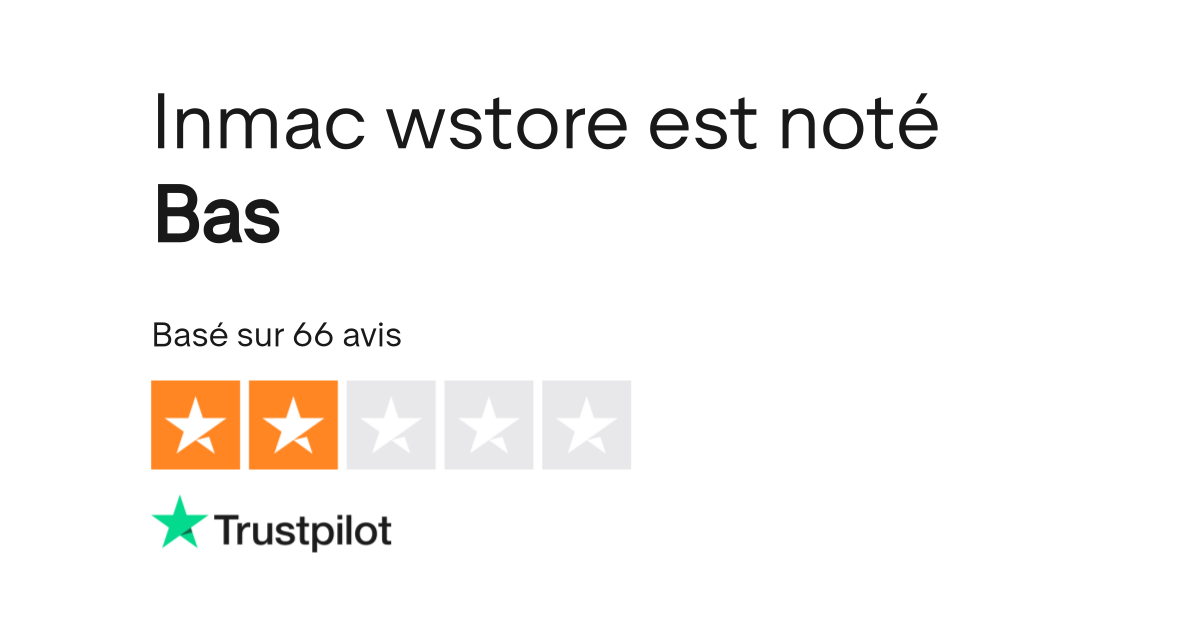 Avis de Inmac wstore | Lisez les avis marchands de www.inmac-wstore.com