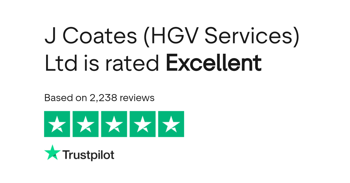 J Coates (HGV Services) Ltd Reviews | Read Customer Service Reviews of ...